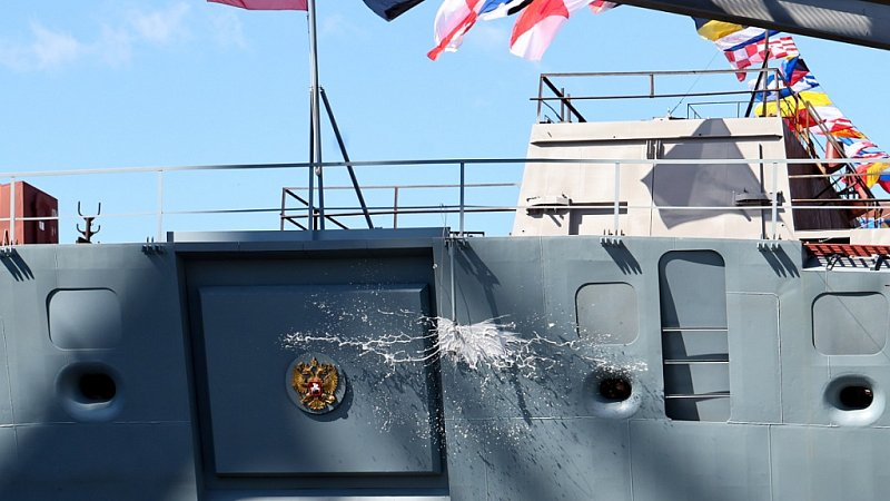 New Russian Navy Project 22350 Frigate Launched in Northern Shipyard ...